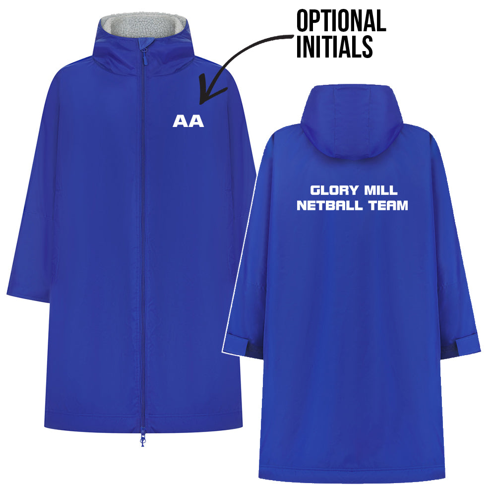 Glory Mill Netball Team All Weather Robe – Easy Order | Tee Tree Print ...